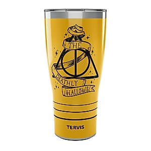 Tervis Traveler Harry Potter Deathly Hallows Triple Walled Insulated Tumbler Travel Cup Keeps Drinks Cold & Hot, 30oz, Stainless Steel