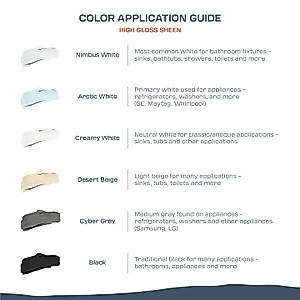 Oslo Home Porcelain + Appliance Touch Up Paint, Desert Beige, 20ml, High Gloss, w/Brush in Bottle, for Bathroom Fixtures, Metal