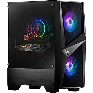 MSI Codex R Gaming Desktop 2021 Premium Computer, Intel Core i7-10700 2.9GHz, NVIDIA GeForce RTX 3060, WiFi, Bluetooth, USB-C, HDMI, RJ-45, Windows 10, VAATE HDMI Cable (16GB RAM/1TB SSD + 1TB HDD)