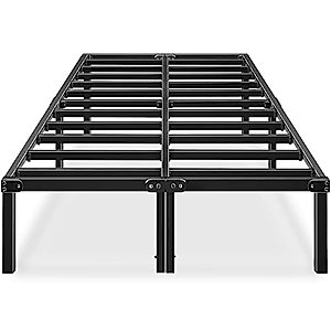 HAAGEEP Metal Platform Bed Frame Full with Storage 14 Inch Heavy Duty Beds Steel Slat Frames Standard Size, AF