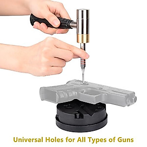 Pridefend Bench Block, Non-Slip Gun Armorers Block Made with Non Marring Materials Universal for M1911 Pistol and Other Handguns