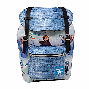 Limited KBNL Frozen 2 Allover Pattern Preppy Vintage Style 16" School Backpack