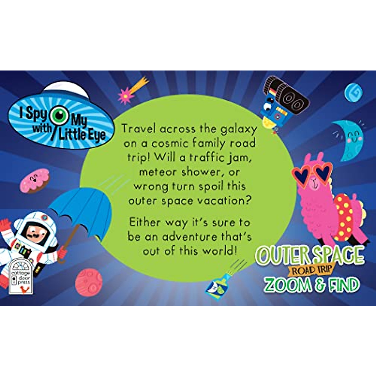 Outer Space Road Trip Zoom & Find - I Spy With My Little Eye Kids Search, Find, and Seek Activity Book, Ages 3-8