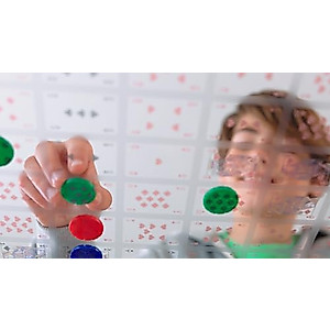 Sequence Premium Edition - Stunning Set with Giant Board (20.25 x 26.25 inches), Exclusive Chips and Deluxe Cards by Goliath, Blue, for Ages 7+