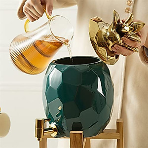 EVANEM Pineapple Ceramic Cold Kettle Juice Jar Beverage Cooling Kettle Set Large Capacity Heat Resistant