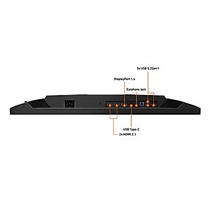 GIGABYTE - M27U - 27" IPS Gaming Monitor - UHD 3840x2160 - 160Hz - 1ms MPRT - AMD FreeSync Premium Pro - Type C KVM - HDMI, DP, Type C - Height Adjustable - Black