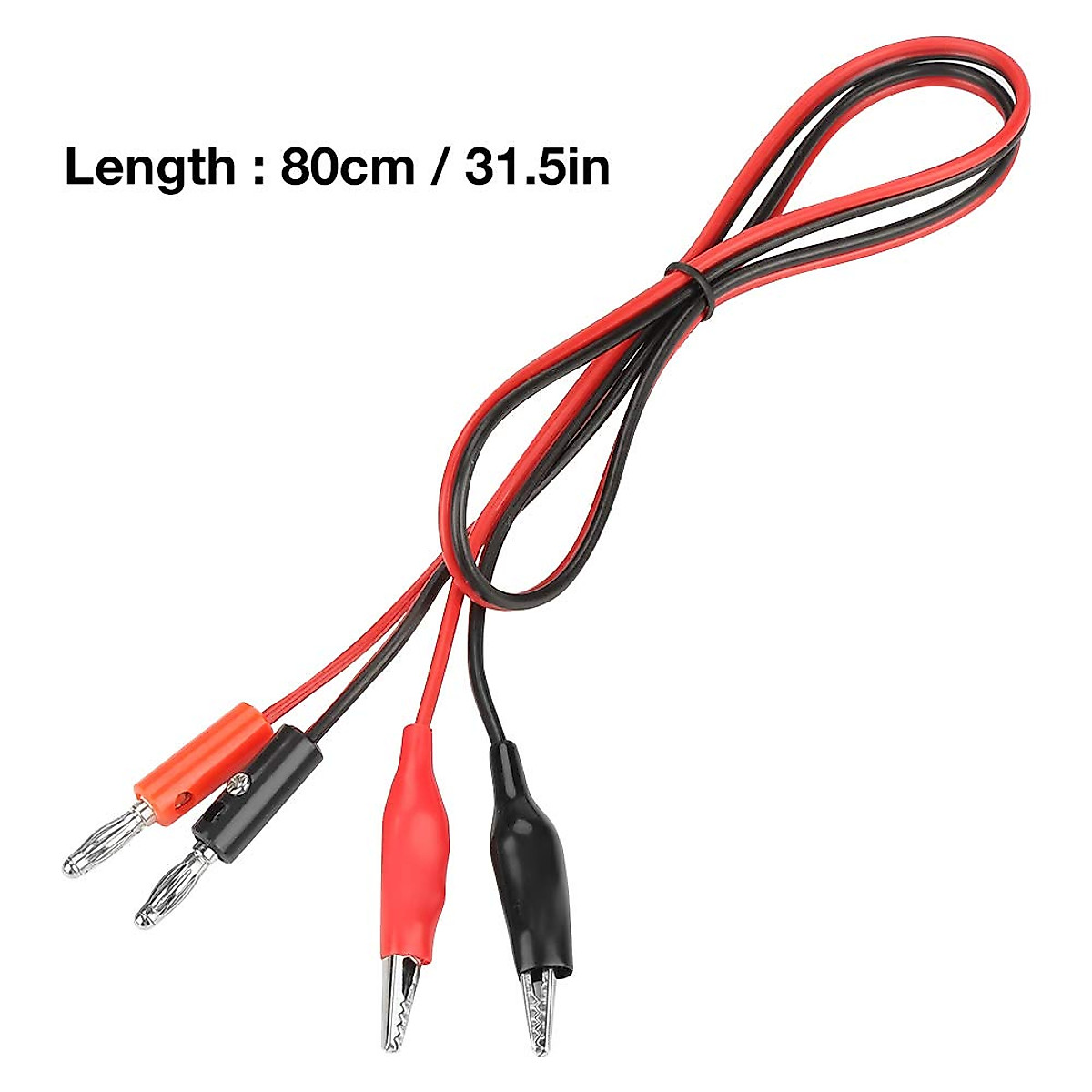 Banana Clip Test Multimeter Banana Plug Clip Test Probe Output Cable Line 30V 5A for Adjustable DC Regulated Power Test Cables Set