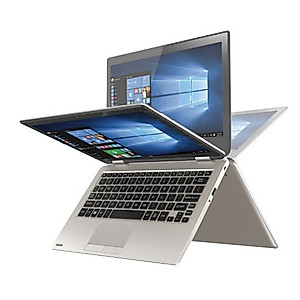 Toshiba Satellite Radius 11 L15W-B1208X 11.6" Laptop, Touchscreen, 2-in-1, Windows 10 Home, Intel Pentium N3540 Processor, 4GB RAM, 500GB HD, Satin Gold