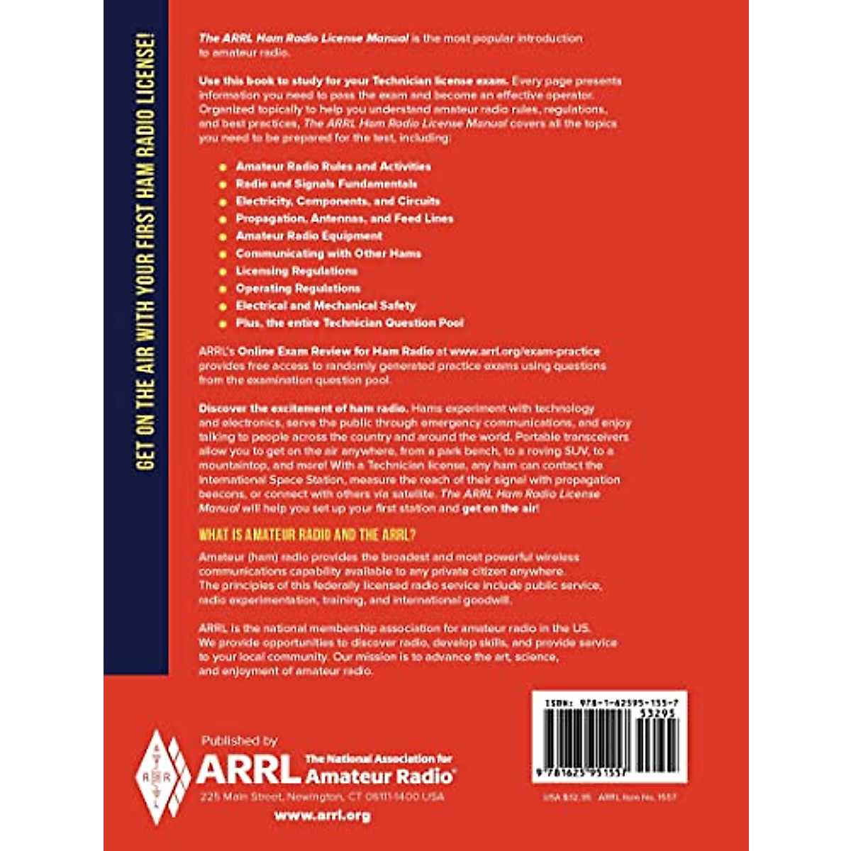 ARRL Ham Radio License Manual 5th Edition – Complete Study Guide with Question Pool to Pass the Technician Class Amateur Radio Exam