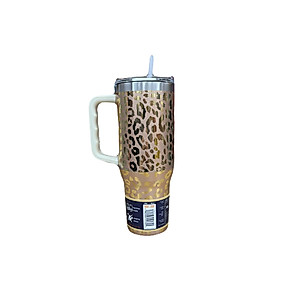 Buc-ee's Tumbler, 40 OZ (Leopard Print), 1 Count (Pack of 1)