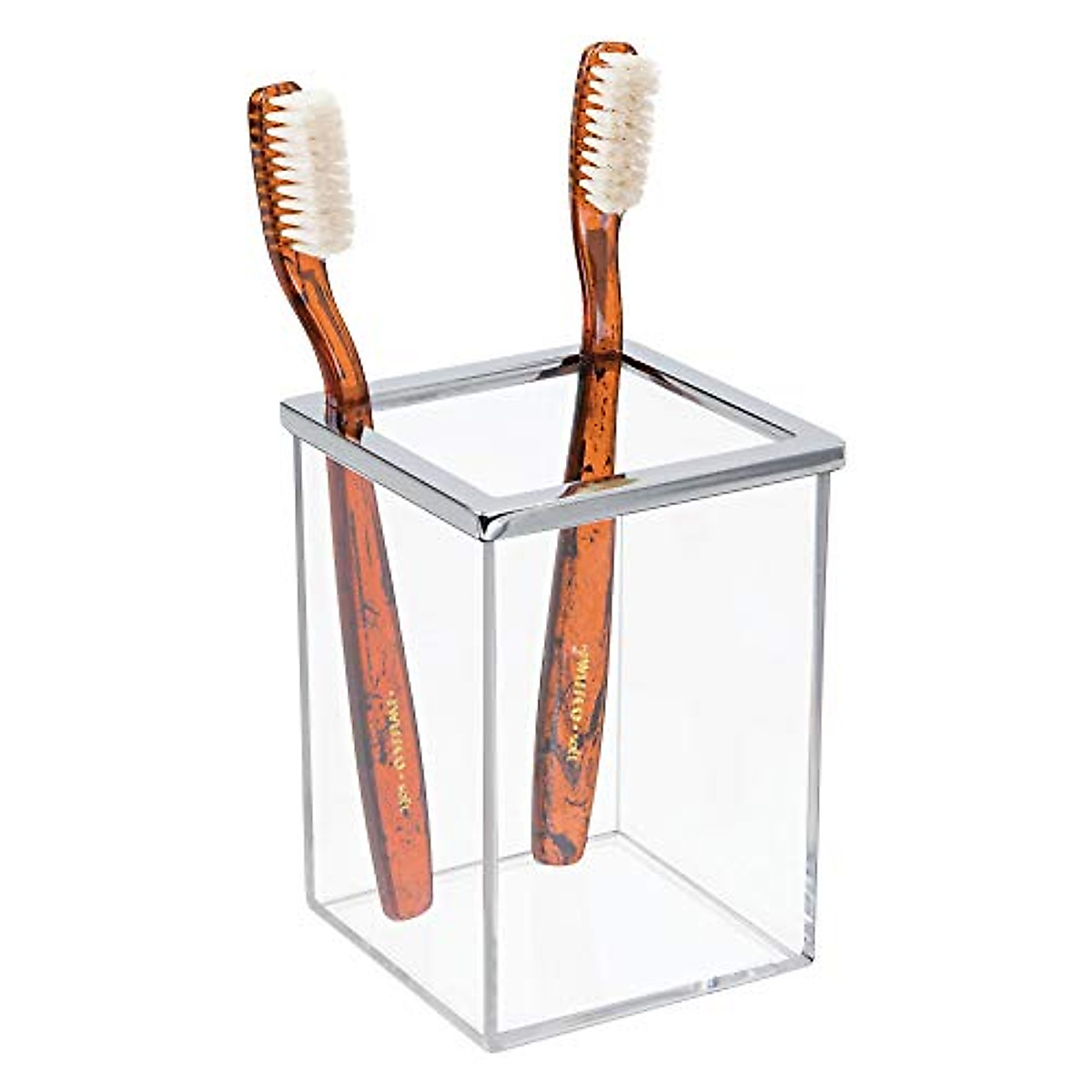 iDesign Clarity BPA-Free Plastic Customizable 4-Piece Organizer, 6.5" x 6.5" x 4.53"