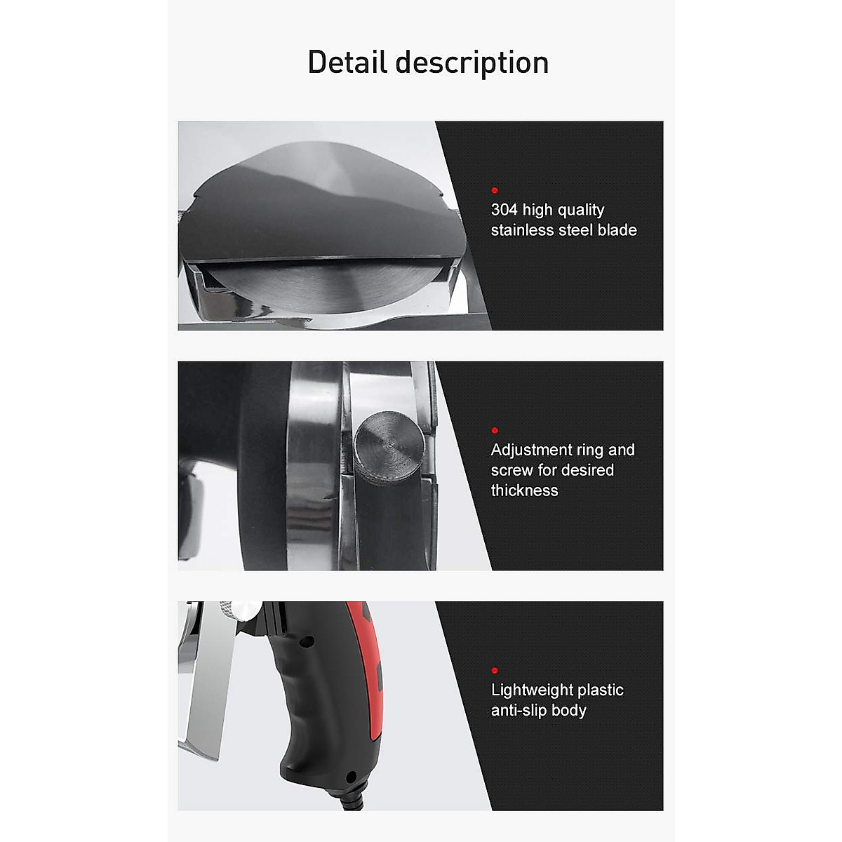 Kitchen Electric gyro cutter 80W Kebab Meat Slicer 110V Electric Meat Slicer Shave Cutting Shawarma machine commercial