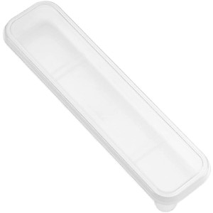 OriGlam Portable Flatware Box Travel Tableware Storage Case, Simple Tableware Storage Box Case for Cutlery Kit (White)