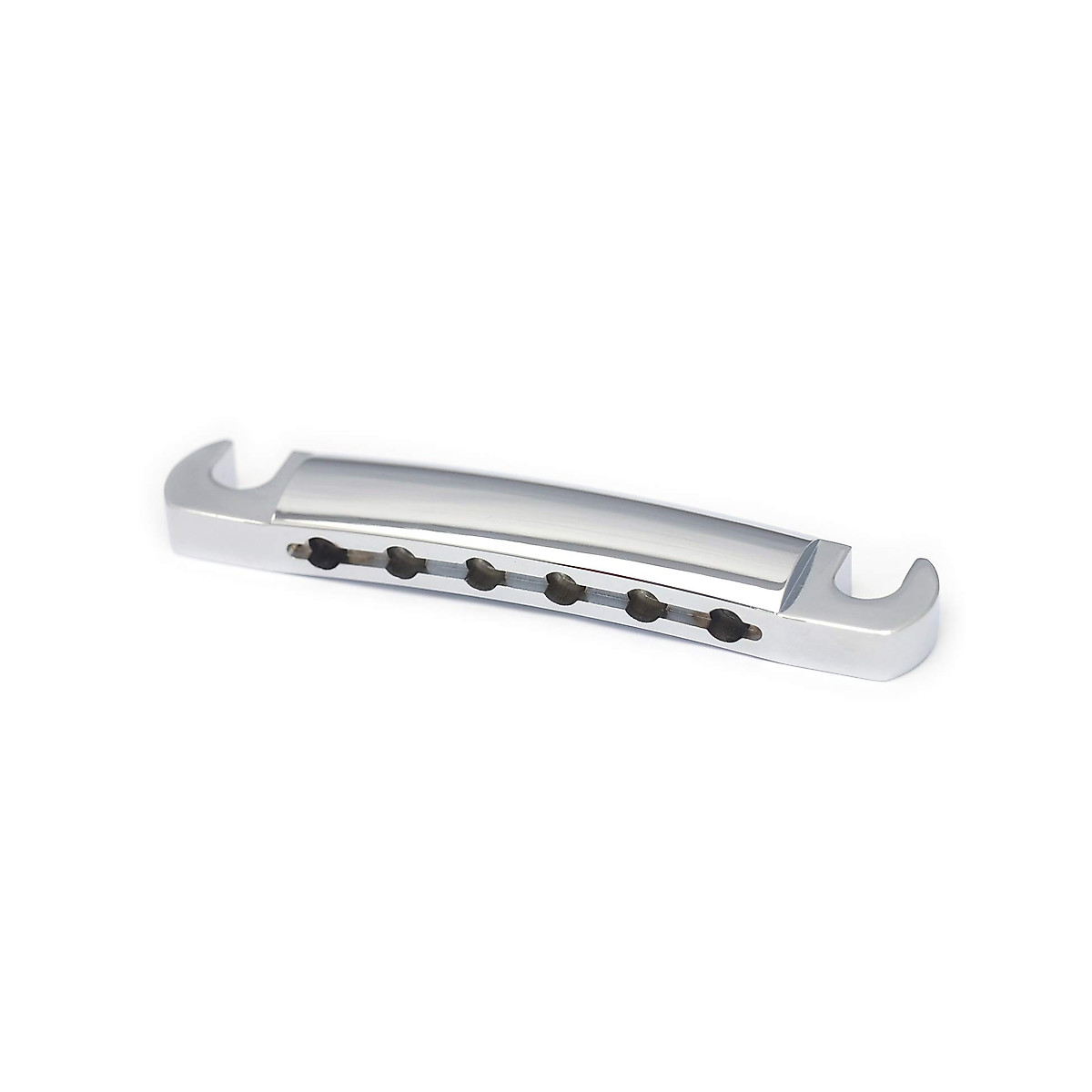 Metallor Tune-O-Matic Style Guitar Stop Bar Tailpiece for LP Les Paul SG Style Electric Guitar Parts Replacement Chrome.