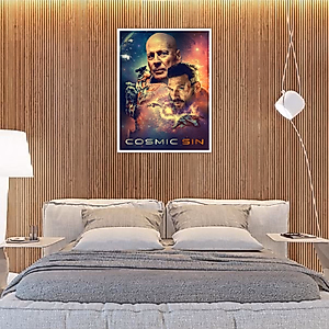 Cosmic Sin Movie Poster Canvas Prints Action Movies Science Fiction Movies Poster Wall Art For Home Office Cinema Decorations Unframed 10"x8"