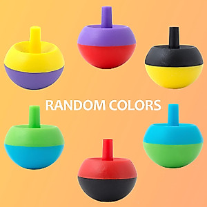 Spinning Tops for Kids - Tippy Tops Flip Upside Down Spinning Toys -25pcs - Easter Egg Fillers - Spinning Top Party Favors for Kids - Plastic Spinning Tops Bulk Gifts for Kids
