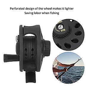 SMICH Fly Fishing Reel Fishing Wheel, Lightweight Fly Fishing Wheel 6.5mm/0.3in Diameter for Freshwater Saltwater for Redfish Lake Trout, Steelhead, Bass Ect