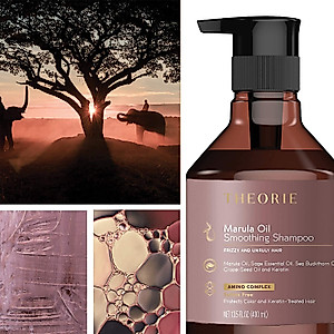 Theorie Marula Oil Hair Smoothing Conditioner - Frizz Control with Marula, Sea Buckthorn & Grape Seed Oils, Sulfate & Gluten Free, All Hair Types, 800 ML