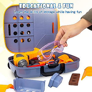 Toddler Tool Set for Age 2-4 Kids Learning Tools Bench for Toddlers Boys Toys 2 Year Old Prezzie