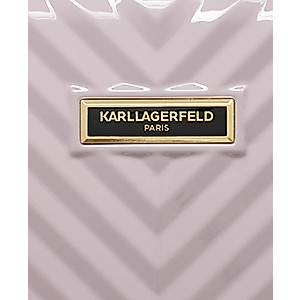 Karl Lagerfeld Paris Women's Suitcase Spinner Wheels Hardside, Lilac, One Size
