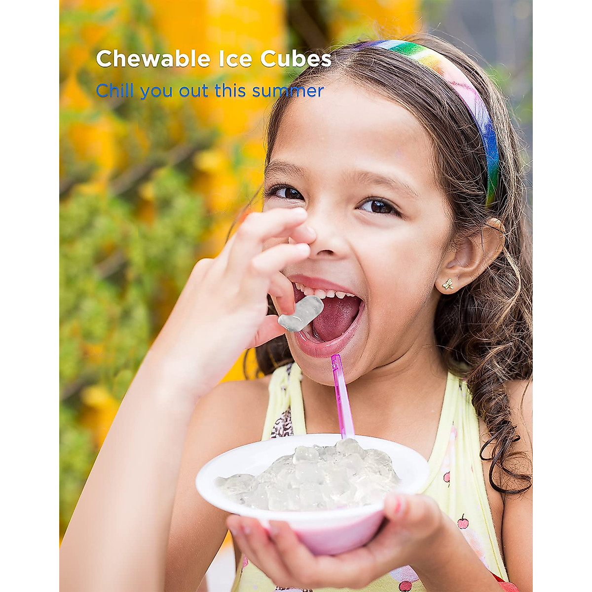 Soukoo Countertop Crunchy Chewable Nugget Ice Maker 44lbs per Day