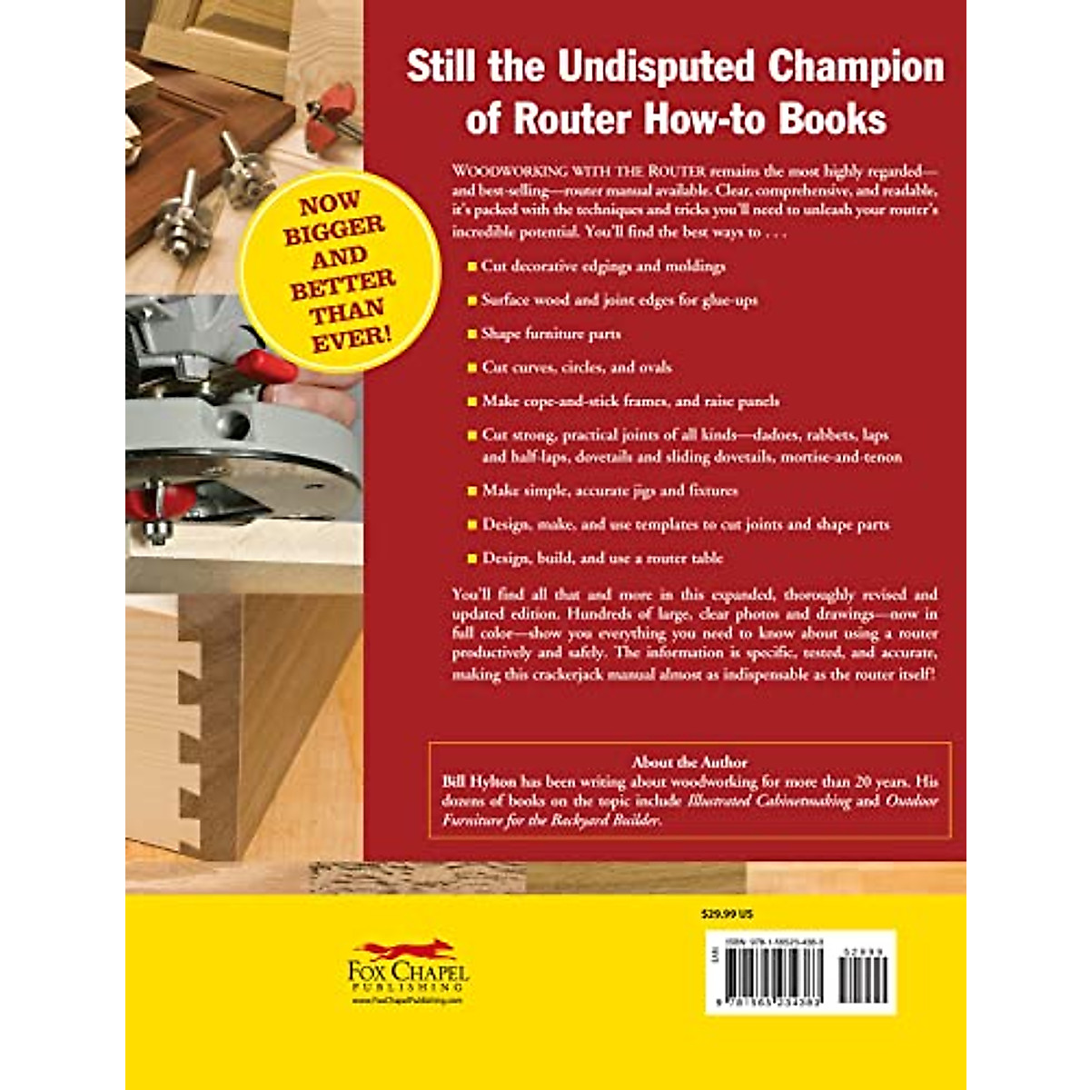Woodworking with the Router, Revised and Updated: Professional Router Techniques and Jigs Any Woodworker Can Use (Fox Chapel Publishing) Comprehensive, Beginner-Friendly Guide (American Woodworker)
