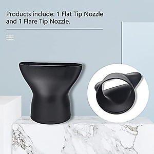 AMTHKNO Flat Tip Nozzle for Kobalt KLB 1040B-03 Leaf Blower 40v KLB 1040 Leaf Blower, KHB 3040-06 40 Volt, (Black)