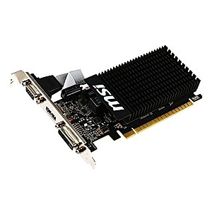 MSI GAMING GeForce GT 710 1GB GDRR3 64-bit HDCP Support DirectX 12 OpenGL 4.5 Heat Sink Low Profile Graphics Card (GT 710 1GD3H LP)