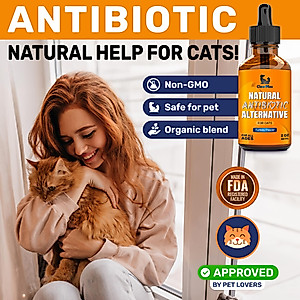 Cat Antibiotic ◆ Antibiotics for Cats ◆ Natural Antibiotics for Cats with Turkey Flavor ◆ Cat Antibiotics ◆ Antibiotic for Cats ◆ Pet Antibiotic ◆ 2 Oz