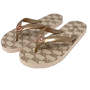 Michael Kors Flip-Flop Stripe EVA (Soft Pink/Rose Gold, us_footwear_size_system, adult, women, numeric, medium, numeric_11)