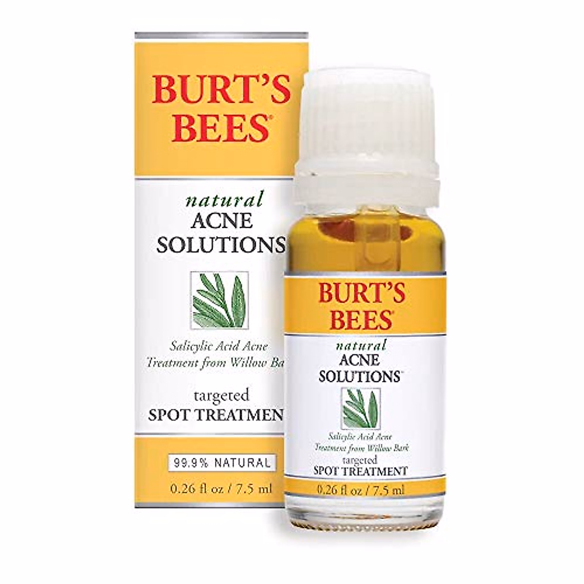 Burt's Bees Natural Acne Solutions Targeted Spot Treatment, 0.26 Fluid Ounces (7.5 milliliters)