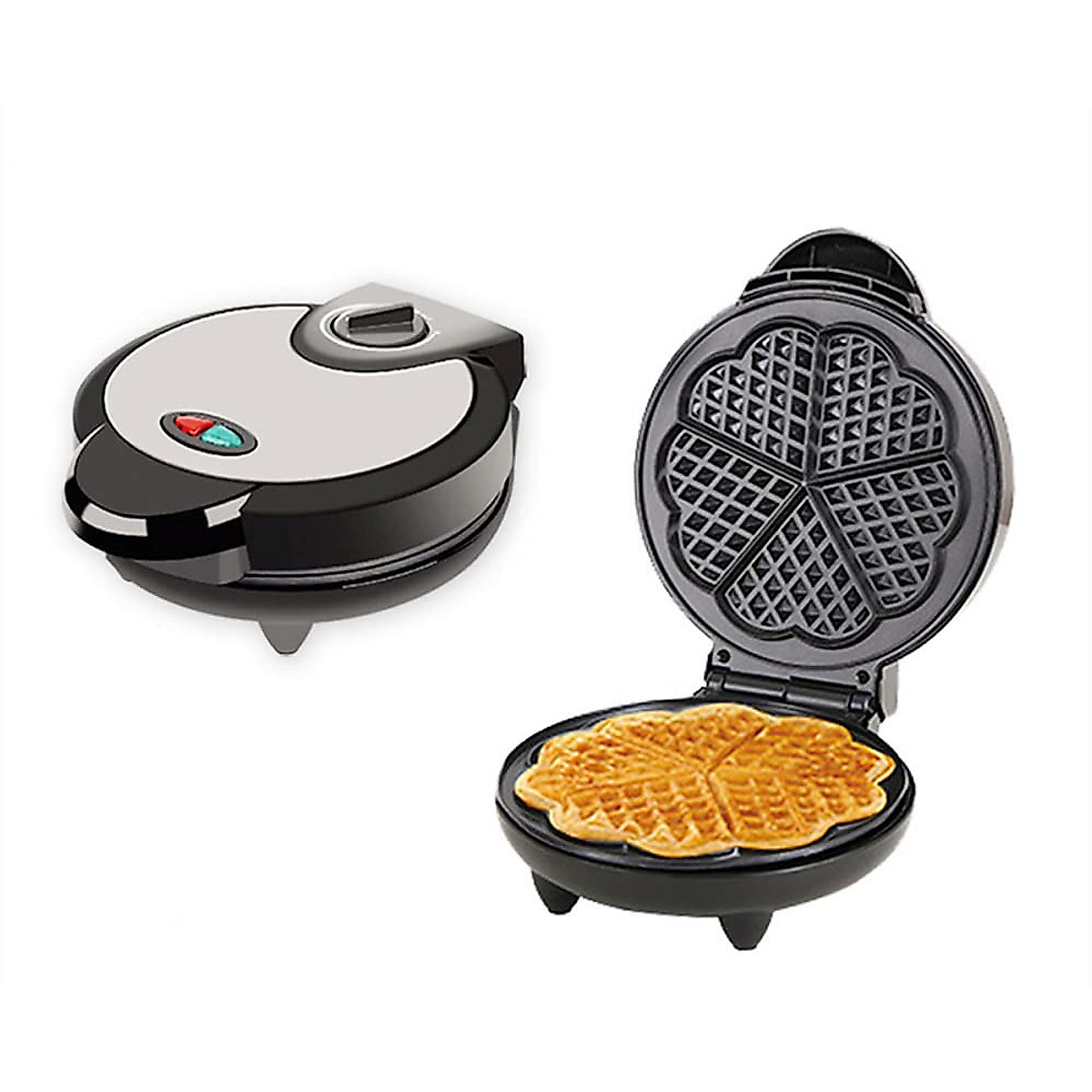 Waffle Maker 9“ Non-Stick Waffler Iron Stuffler Stuffed Wafflera 1200W Adjustable Browning Control, Electric Baker Makes Thick, Fluffy Waffles, Kitchen Essential for Breakfast