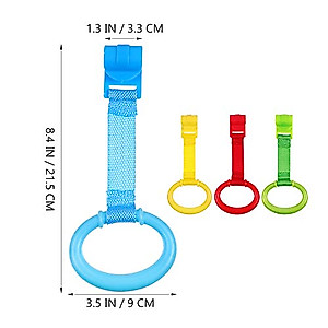 TOYANDONA 4pcs Baby Toddler Walking Assistant Pull Up Ring Safety Stand Up Rings for Toddler