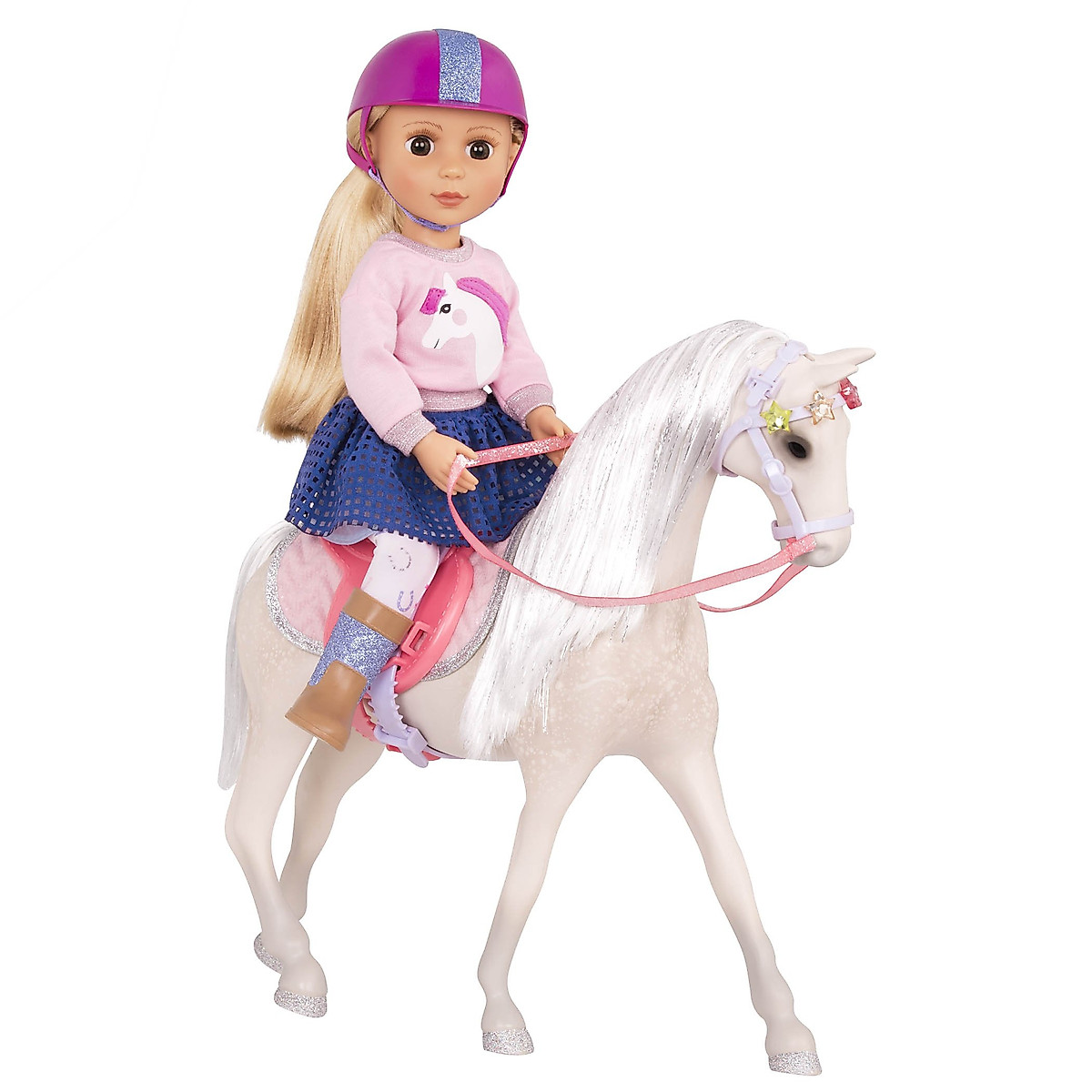 Glitter Girls by Battat - Starlight 14" Toy Horse - 14 inch Doll Accessories and Clothes for Girls Age 3 and Up – Children’s Toys , White