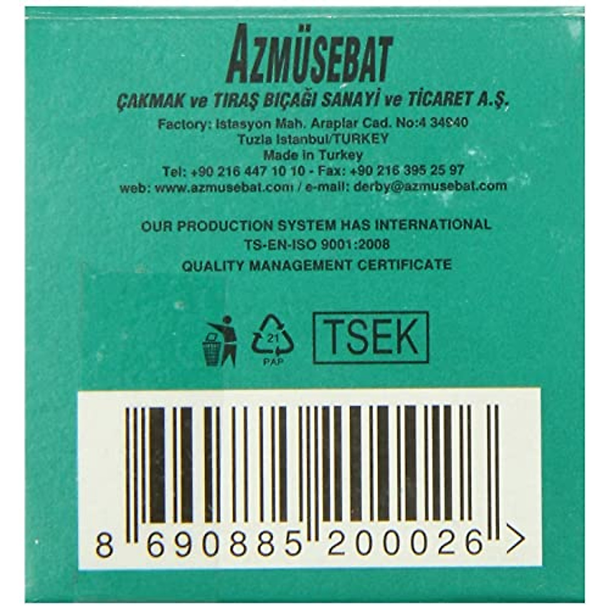 Derby Professional Single Edge Razor Blades, Box of 100 Pcs by Mac-801