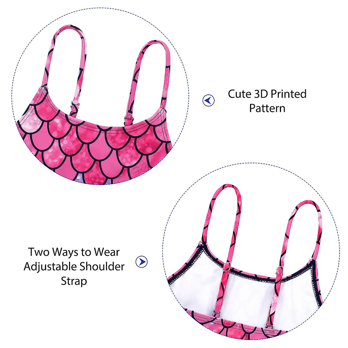 Zando Girls Swimsuits Bathing Suits - Athletic One Piece Swimsuit Beach Swimwear for Baby Girl Toddler Kids 6-7 Years Navy Petals