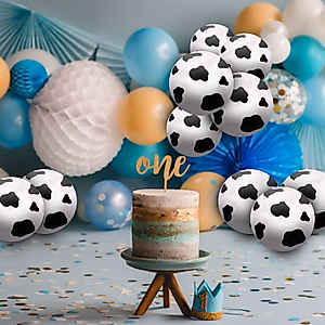 Latex Cow Print Balloons - Birthday Party balloons, Farm Theme, Party Supplies (12)
