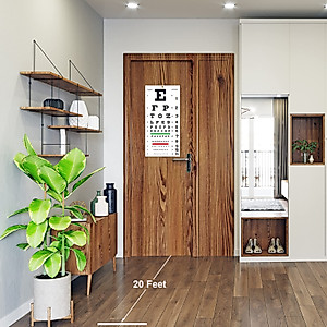 Snellen Eye Chart, Eye Charts for Eye Exams 20 Feet 22×11 Inches, Low Vision Eye Test Charts for Wall Décor Kids Gifts