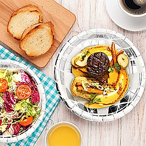 60 Pieces 9" Silver Disco Ball Paper Plates 70s Disco Party Plates Bachelorette Party Plates Disco Party Decorations Disco Party Supplies for Birthday Reunion Rock Party Disco Party 70s Groovy Party