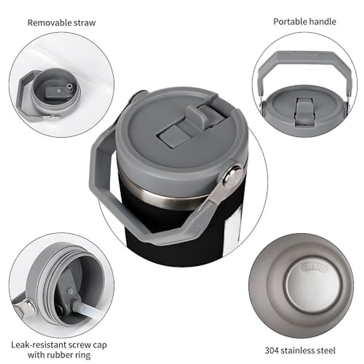 Jesus Saved My Life Crucifixion 30 OZ Insulated Tumblers with Handle And Straw Leakproof Vacuum Insulated Stainless Steel Water Bottle for Car Fishing Travel