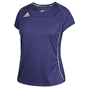 adidas Womens Utility Cap Sleeve Jersey XS Purple-White