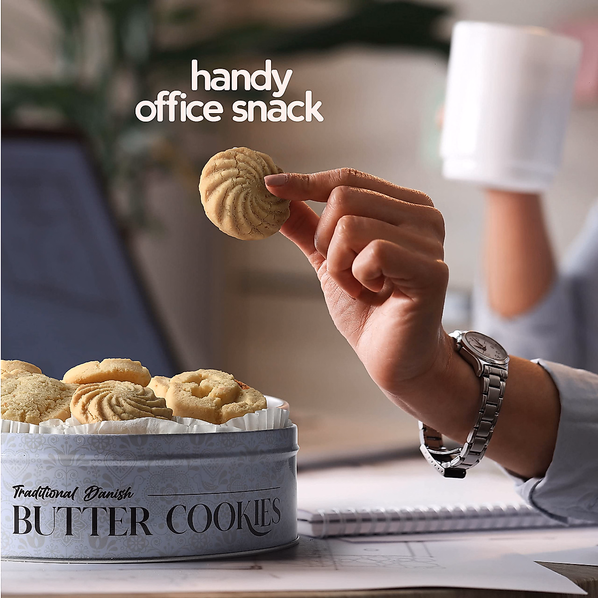 Gluten Free Sugar Free Butter Cookies 40 Count Traditional Danish Cookies, Premium Assorted Shortbread cookies for Diabetics (1 Pk, 12 Ounce)