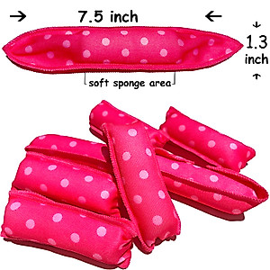 Aimin Soft Curlers for Overnight Heatless Curls, No Heat Foam Rollers for Long Hair, Satin Sponge Curlers (30 pcs, pink)