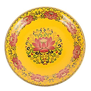 Buddhist Plate Offering Bowls Tray: Fruit Tray Food Dessert Snack Blessing Fruit Tray Ceramics Bowl for Altar Use Rituals Incense Smudging Decoration