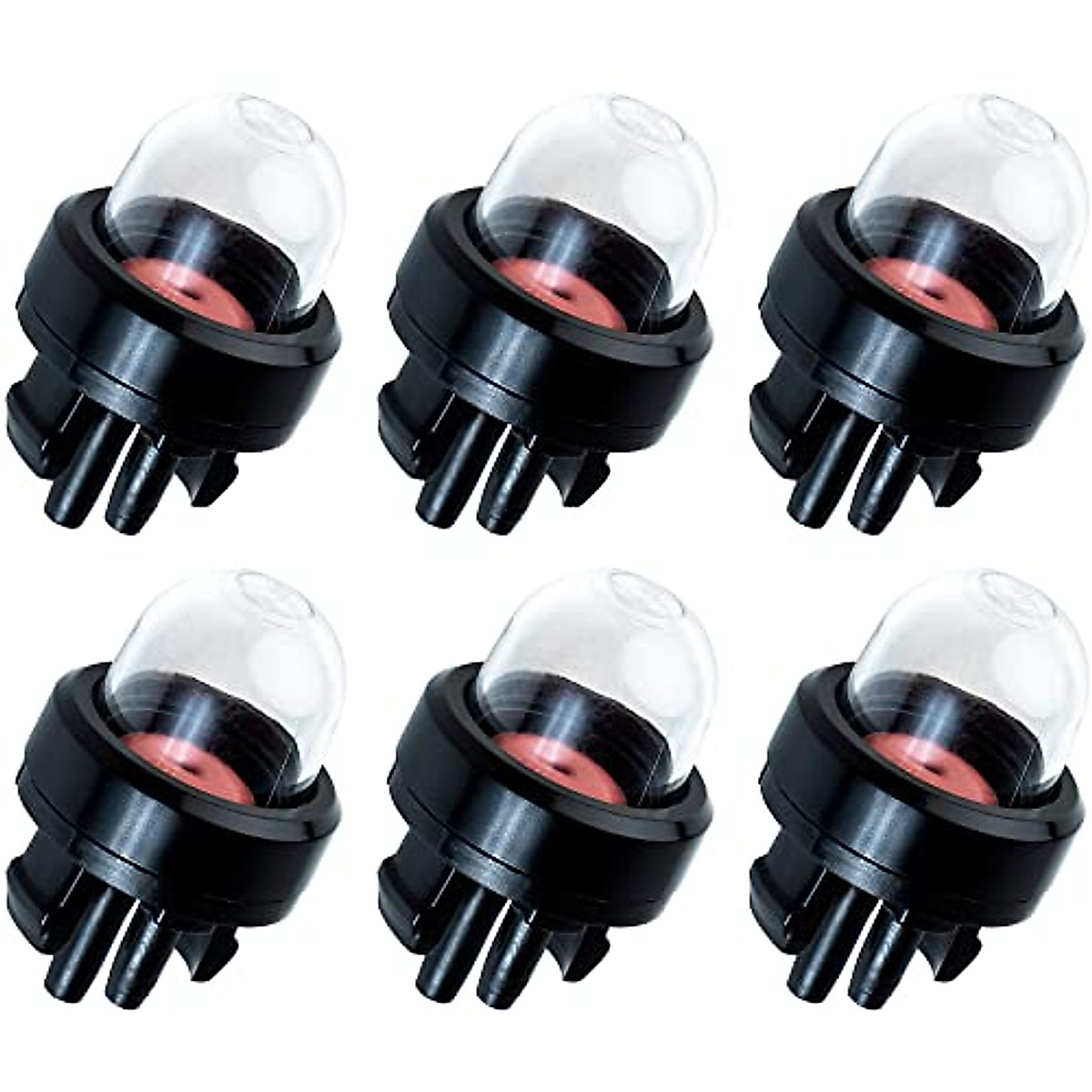 BlueStars 6 Pcs 530047721 503936601 188-512 Primer Bulb - for 2-Cycle Small Engine Poulan PP136 PP136E PP330 Echo Chainsaw Ryobi BP42 Homelite Bolens String Trimmer Leaf Blower 125B 125BX 125BVX
