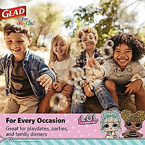 Glad for Kids LOL 80s Style Paper Cups | LOL Surprise Cups, Kids Drinking Cups | LOL 80s Style Soak Proof Paper Cups for Everyday Use | 9 oz Paper Cups 30 Ct