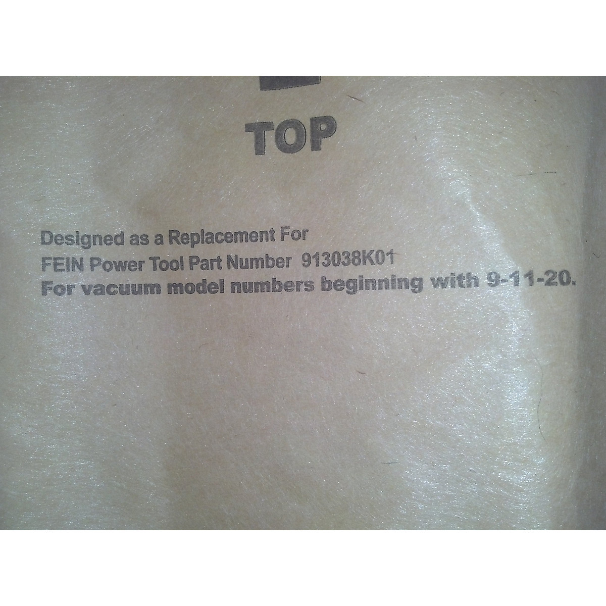 Fein 3 Turbo I 913038K01 Disposable Paper Bags Turbo I Models, Generic 3pk.
