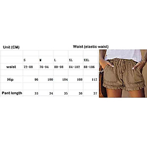 MOMEITU Women's Casual Mid Rise Denim Shorts Grunge Clothes Mid Waist Stretch Ripped Raw Hem Jean Shorts Grunge Clothes (Brown,M)