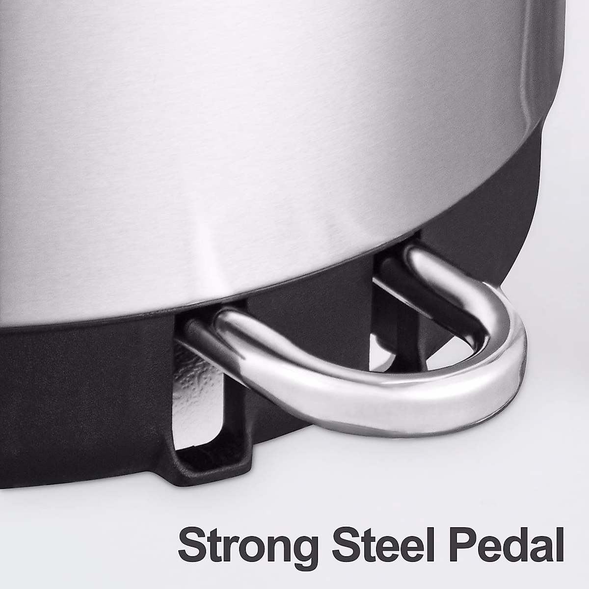 GAOMON 8-Gallon Dual Trash Can, Stainless Steel Double Garbage Cans for Kitchen, Dual Compartment Trash Can with Bin for Home Office, Dual Trash Can 6or Recycling and Trash