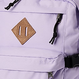JanSport Main Campus Backpack - Travel, or Work Bookbag w 15-Inch Laptop Sleeve and Dual Water Bottle Pockets, Pastel Lilac